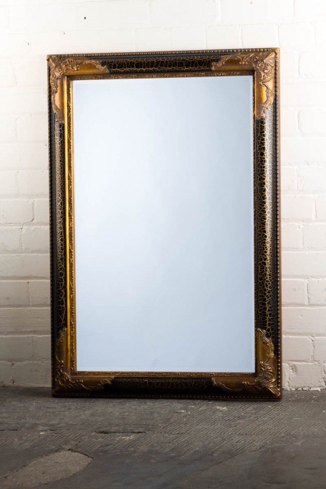 This stunning Traditional Snakeskin Black Mirror is available from ...