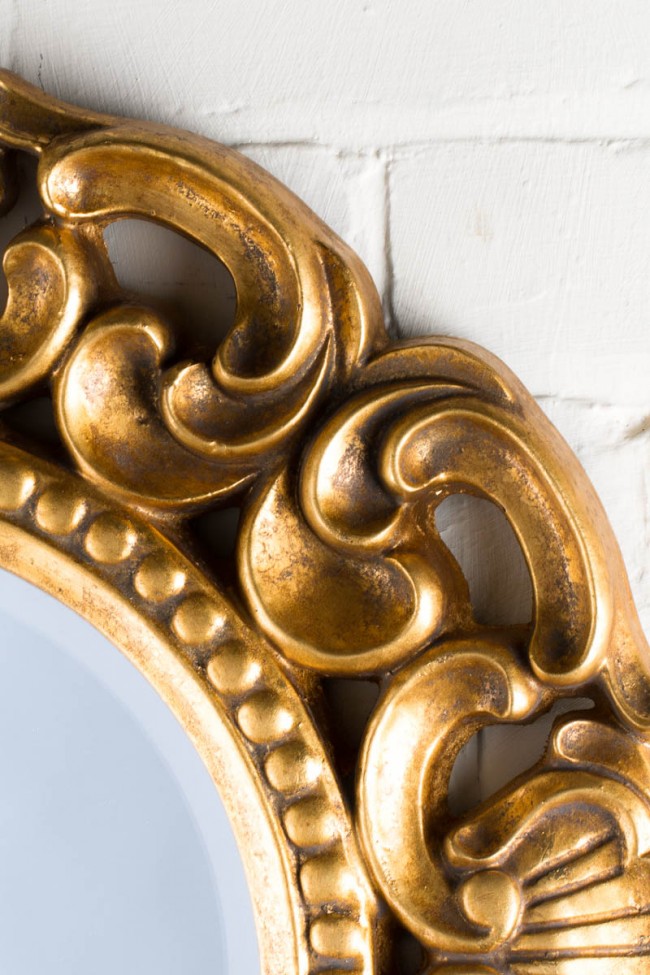 This great value Ornate Round Victorian Range Gold Mirror is available ...